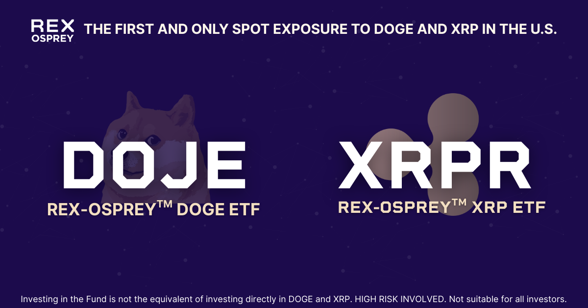 REX-Osprey™ Launches First U.S.-Listed ETFs to offer Exposure to Spot Dogecoin and Spot XRP ...